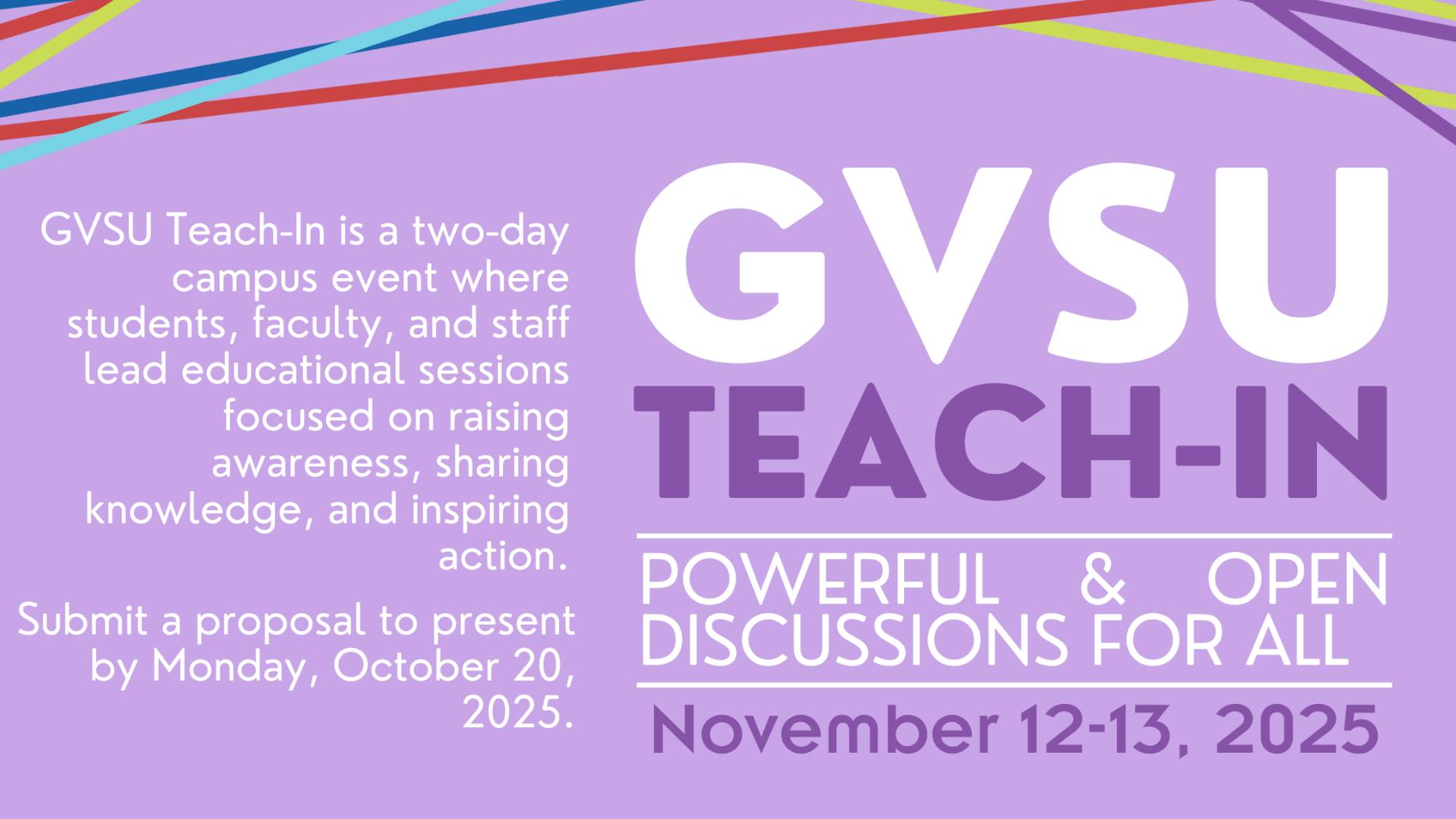 Teach-In - Grand Valley State University